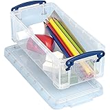 Really Useful Organiser, 16 x 0.3 Litre Storage Boxes in a Clear Plastic Organiser and Clear ...