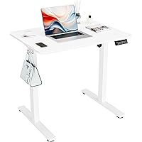 CASART Height Adjustable Rolling Computer Desk, 2-Tier Standing Desk ...