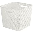 Curver My Style 196862 Storage Box Rattan Effect Large 25L Cream ...