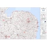 East Anglia Postcode Sector Wall Map- Postcode Sector Map 9 - Laminated ...