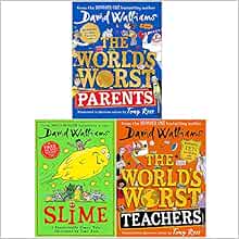 David Walliams 3 Books Collection Set The World’s Worst Parents, Slime ...