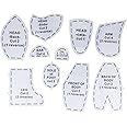 10 Pcs Memory Bear Template Ruler Set 10 Inch Acrylic Memory Bear ...
