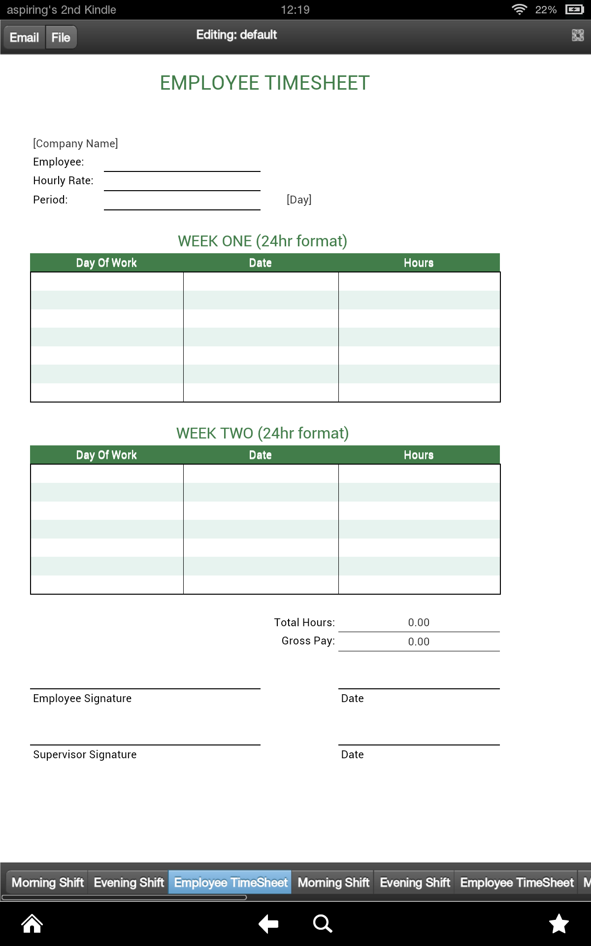 Employee Timesheets: Amazon.co.uk: Appstore for Android