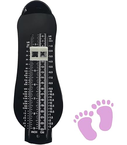 2-Pack Shoe Size Measurer Ruler - US Standard Plastic Foot Measuring ...