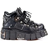 NewRock New Rock 106 S1 Unisex Metallic Black Classic Leather Biker ...