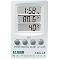 Extech 445702 Indicator Relative Humidity/Temperature with Clock ...