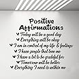 Positive Affirmations Wall Decal Sticker for Bedroom Living Room Art ...