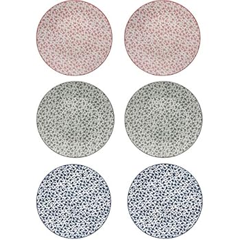 Nicola Spring Patterned Dinner Plates - 255mm (10 Inches) - 3 Designs ...