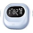 Mesqool Digital Wecker Batteriebetriebene Uhr mit Typ-C-Ladeanschluss ...