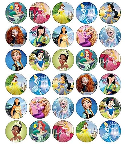 Half Body Cupcake Toppers Princess