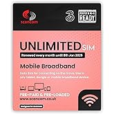 Three 50GB Data SIM - Uncapped 5G - Preloaded MONTHLY Until June 2027 ...