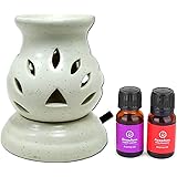 Asian Aura Aroma Diffuser Handcrafted Ceramic Electric Round Shaped ...