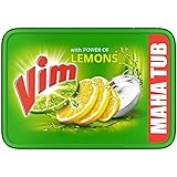 Vim Fresh Lemon Dishwash Bar 200 g (Combo Pack of 3) Tough Stain & Grease Removal For Utensils ...