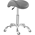 Antlu Saddle Stool Chair for Massage Clinic Spa Salon Cutting, Saddle Rolling Stool with Wheels ...