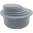 Grey Colour Gutter Down Pipe Downpipe Downspout Reducer 110mm to Any ...