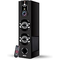 AKAI UltraBoom-100 Bluetooth Party Speaker 100 Watts|High Bass Sound|Wireless Mic Karaoke System ...