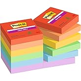Post-it Super Sticky Notes Soulful Collection, Packung mit 12 Blöcken ...