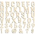 168Pcs Wooden Letters for Crafts 25mm Unfinished 1 inch Wooden Alphabet ...