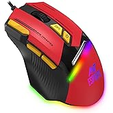 Ant Esports GM340 Ergonomic Design with Braided Cable,8 Programmable ...