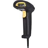 Barcode Scanner USB Barcode Reader Long Range High Speed Optical ...
