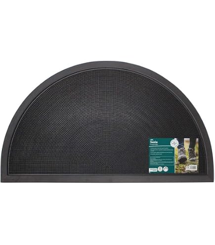 Rubber Door Mat Half Moon