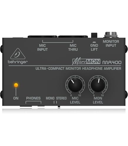 Audio Interface 4-Channel Portable Stereo Headphone Amplifier ...