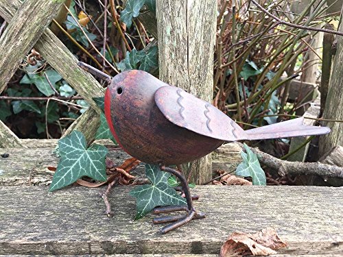 Metal Robin Garden Ornament.: Amazon.co.uk: Garden & Outdoors