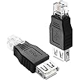 QIANRENON RJ11 Male to USB Female Telephone Connector RJ11 6P2C Plug to ...