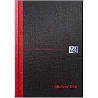 Oxford Black n' Red Single Cash Ruled Casebound A5 Notebook, 192 Pages ...