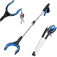 32 Inch Grabber Reacher Tool, Foldable Long Handheld Grabber Tool with ...