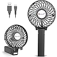 VersionTech Hand Held Fan,Portable Handheld USB Rechargeable Fans with ...