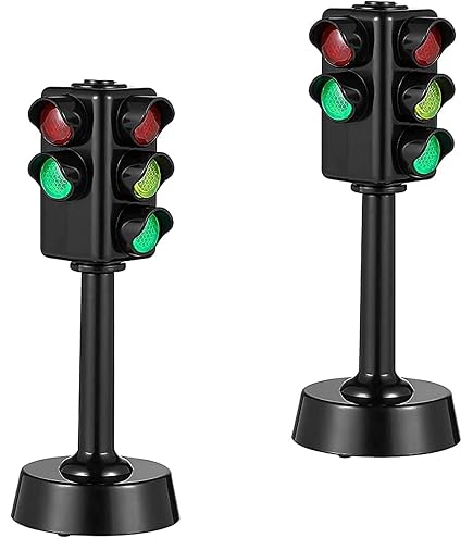 Kids Stop Light Set Of 2 Toys Traffic Signal Light Traffic Signals Red ...