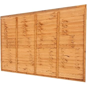 Savoy Timber Wooden Lap Fence Panels Overlap Waney Fencing Panel (6ft x ...