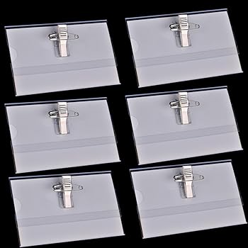 100pcs Professional Premium Plastic Name,Transparent Plastic Horizontal ...