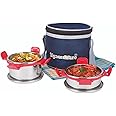 Buy SignoraWare 500ml+350ml All Steel Executive Small Lunch Box with ...