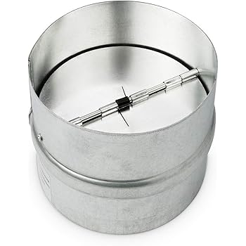 100mm In-line Extractor Fan Vent Back Draught Shutter With One Spring ...