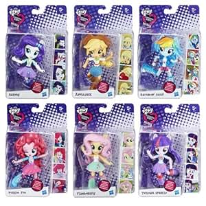 Buy My Little Pony Equestria Girls Mini Doll Set Of 6 Fluttershy, Pinkie Pie, Rarity, Twilight ...