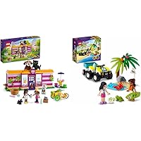 LEGO 41699 Friends Pet Adoption Café Animal Rescue Play Set, Toy for ...