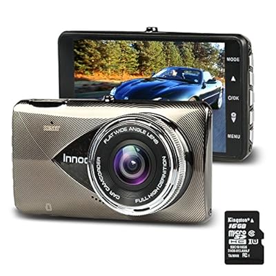 Innoo Tech Full HD 1296P Dash Cam (16GB SD Card Included), Car Dash ...