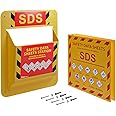Yellow Safety Inc MSDS SDS Binder and Wall Station - Heavy Duty 3 Inch ...