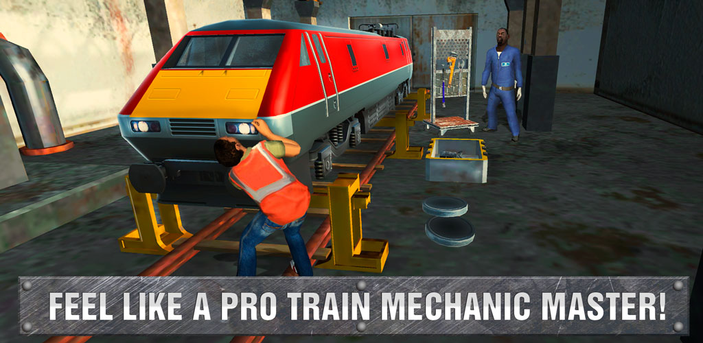 Railway Train Fixing Game: Workshop Train Repair Mechanic Garage ...