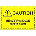 320 Caution Heavy Package Over 15kg Labels for Packing Boxes - 3x2 FBA ...
