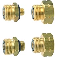 TGO 4-teiliges Euro-Flaschen Set Gasflaschen-Anschluss-Adapter-Übergangsstutzen für Europa ...