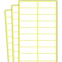 1000 Pack, 38 x 13 mm, White Sticky Labels Stickers to Write On ...