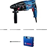 BOSCH GBH 220 Corded Electric Rotary Hammer with SDS Plus, 720 W, 2 J, 2.3 Kg, 3 Modes, For ...
