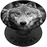 Wolf Zeichnung PopSockets mit austauschbarem PopGrip : Amazon.de ...