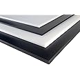 PE-HD Polystone® Polystone® 1-30 mm Black / White Plastic Sheet (1000 x ...