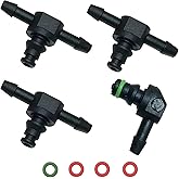 JUUDDENPARTS 4Pcs Common Rail Diesel Injector Leak Off Pipe Return ...