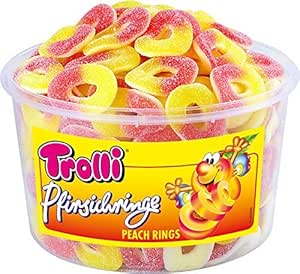 Trolli Peach Rings 1200g: Amazon.co.uk: Grocery