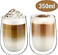 Glastal Doppelwandige Latte Macchiato Glaser Set Thermoglas Kaffeeglas ...